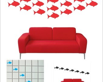 School of fish decal | Etsy