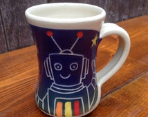 Popular items for robot mug on Etsy