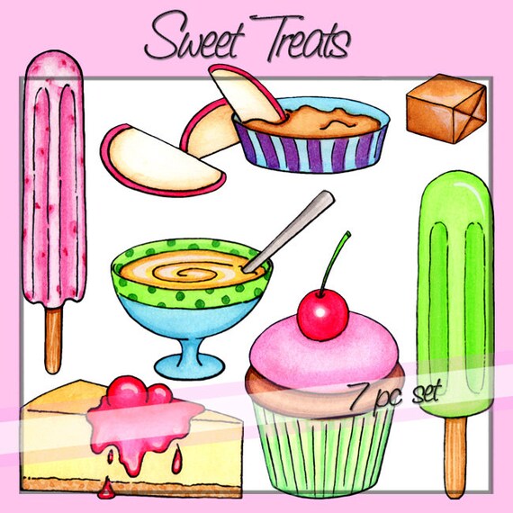 Items similar to Sale! Sweet Treats Downloadable Clip Art - Personal ...