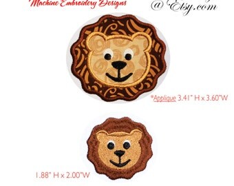 Lion applique | Etsy