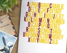 Popular items for military alphabet on Etsy