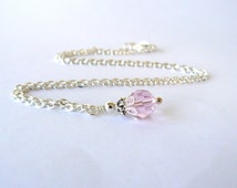 Popular items for pink crystal pendant on Etsy