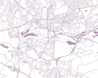Northampton map | Etsy