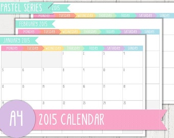 Popular items for 2015 monthly planner on Etsy