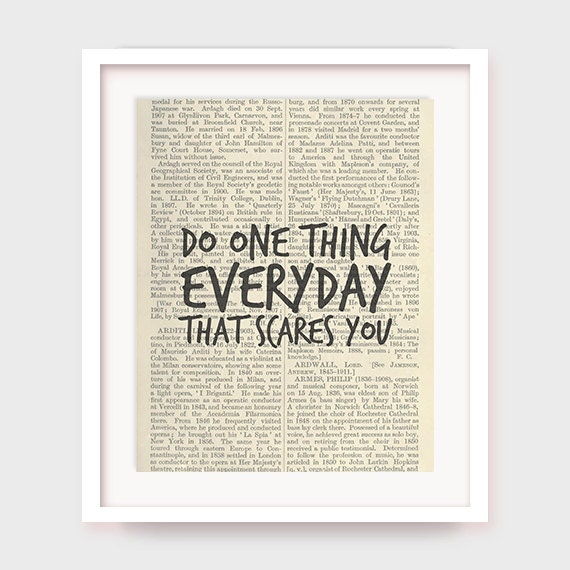 Items similar to Printable Inspirational Quote, Wall Art, "Do One Thing ...