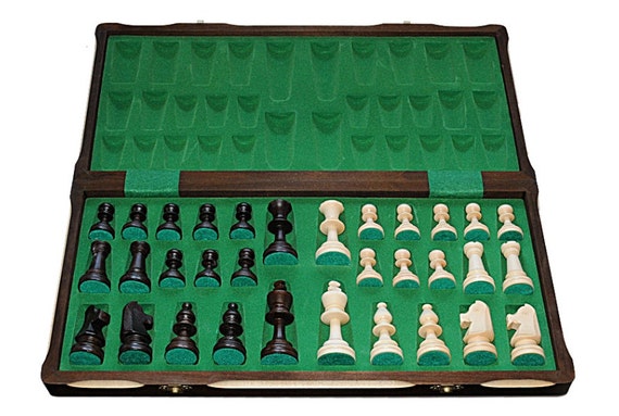 Brand New Hand Crafted Wooden Chess Set Tournament 47.5cm x