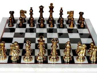 Popular items for marble chess set on Etsy