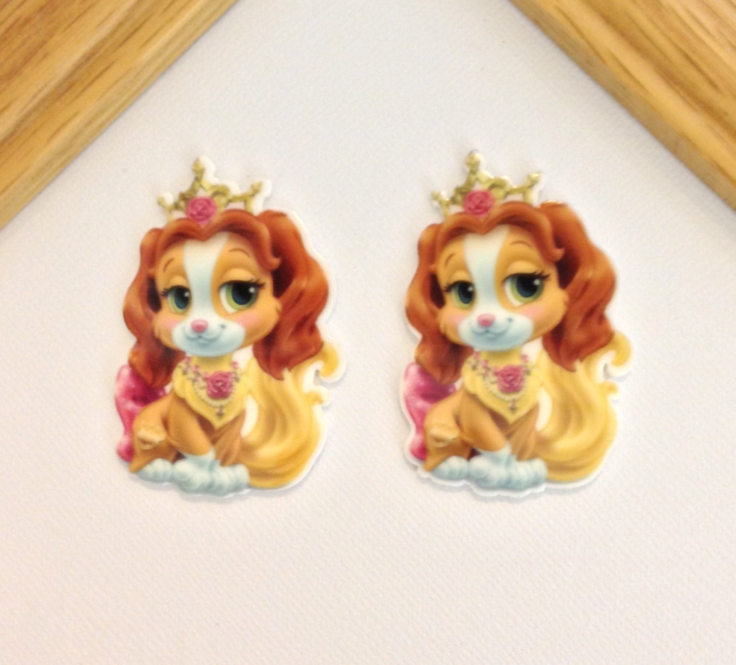 Palace Pet Teacup Planar Resin Set of 2 Princess Belle