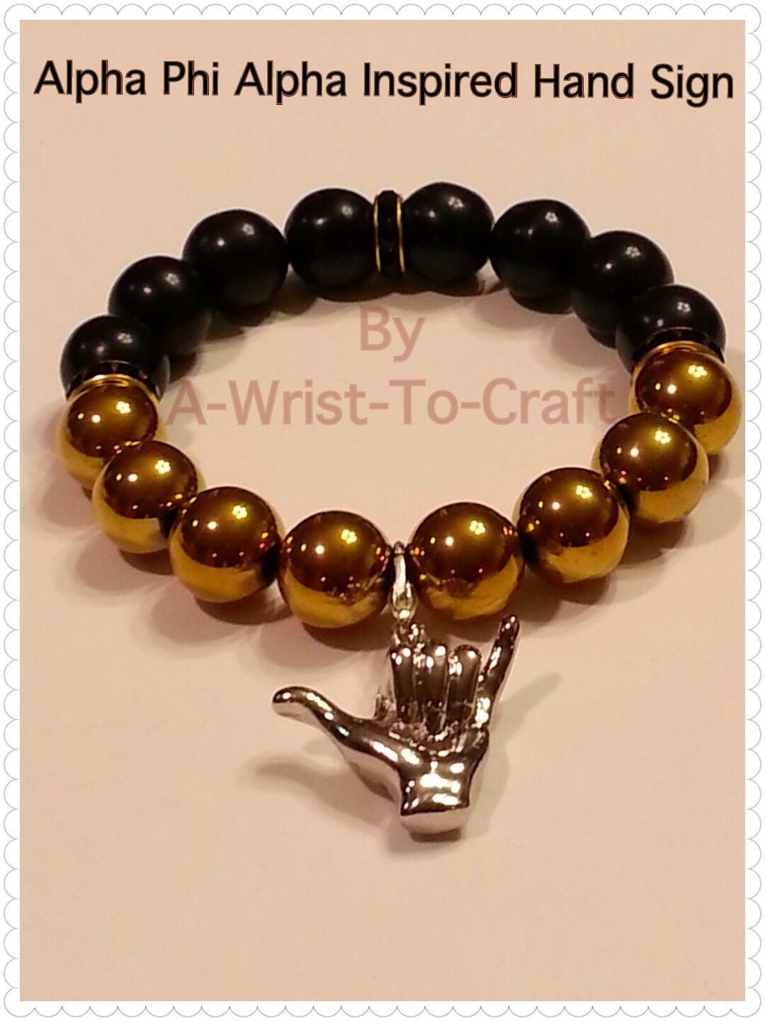 Alpha Phi Alpha Fraternity Inspired Hand Sign by AWristToCraft