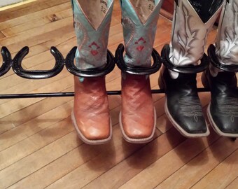 Popular items for horseshoe boot rack on Etsy