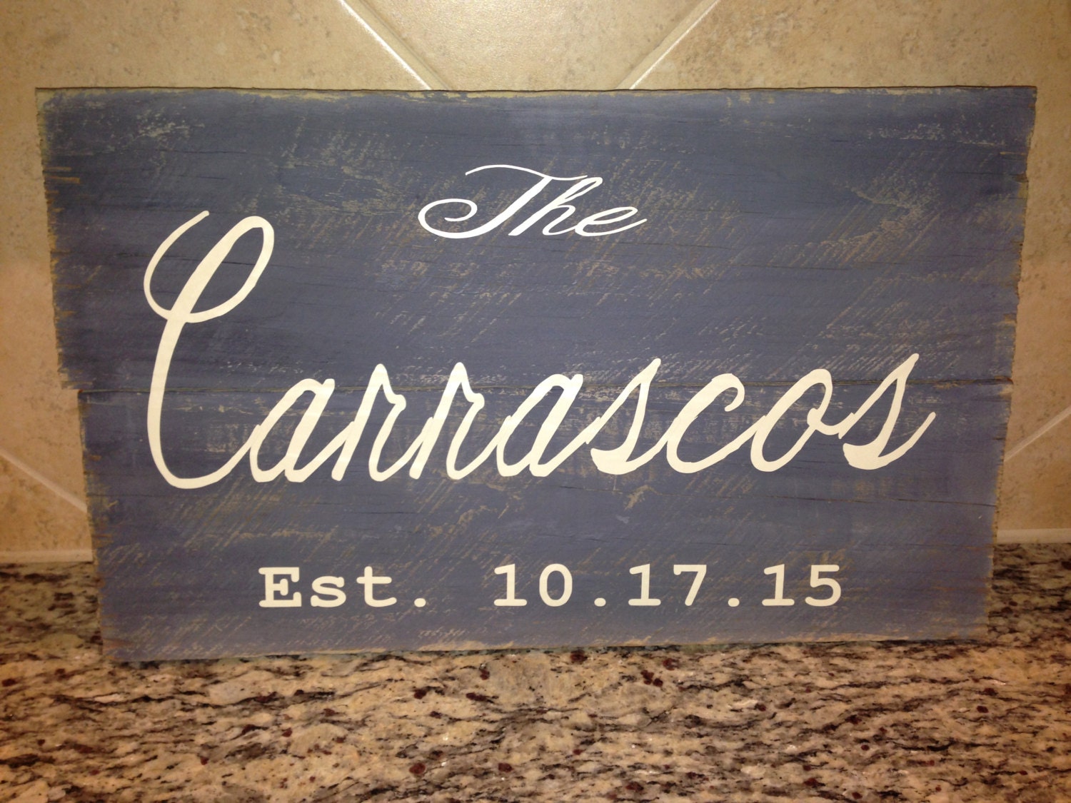 Custom Last Name Rustic Barnwood Sign by JustforYouDesigns00