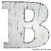 Rustic wedding letter B 24 inch letter wall decor housewares