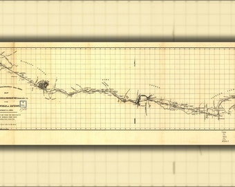 Items similar to London Map 1896 - West End of London - Authentic ...