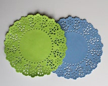 Unique colored doilies related items | Etsy
