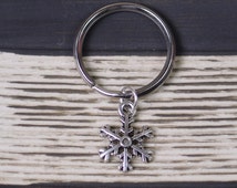 Popular items for snowflake keychain on Etsy