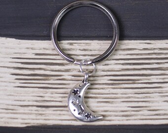 Full moon keychain | Etsy