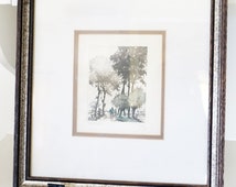 Popular items for hand colored etching on Etsy