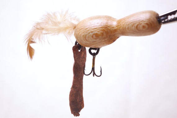 Items similar to Handmade wood fishing lure, wood lure, woodturning ...