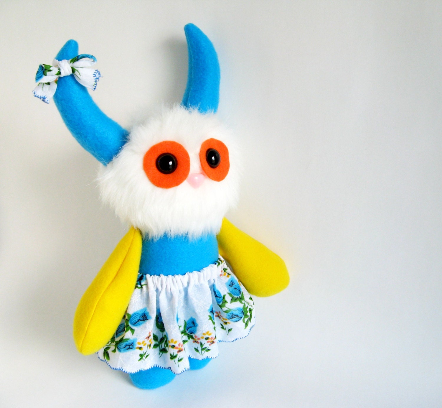 Monster Girl Doll Stuffed Animal Plush Toy by FluffyFlowers