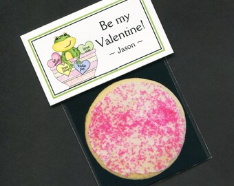 Frog Valentine Treat Bags Valentine Frog Toppers Frog Small