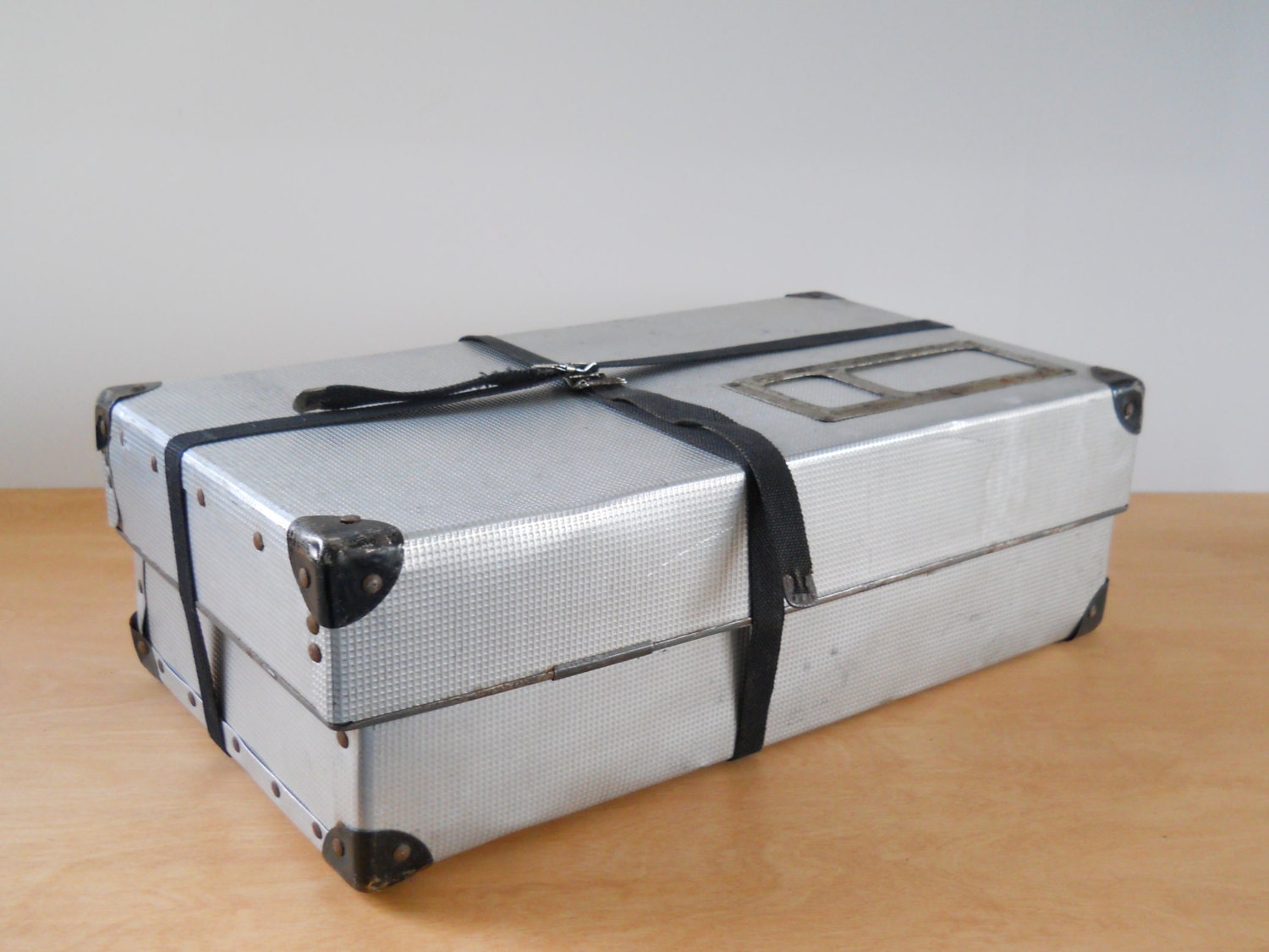 Vintage Metal Postal Shipping Box • Storage Box Aluminum • Industrial ...