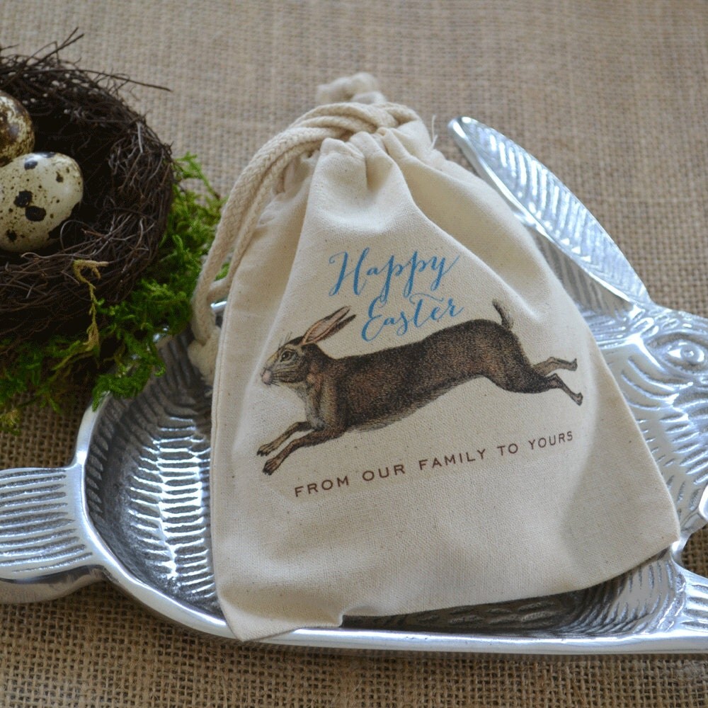 Items similar to Happy Easter From Our Family to Yours Gift Bags, Set ...