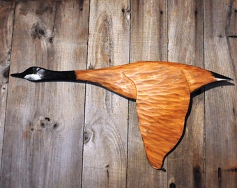 Goose wood carving | Etsy