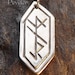 Inner Peace Rune Pewter Pendant Norse Nordic Celtic