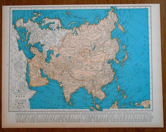 1930s asia map | Etsy