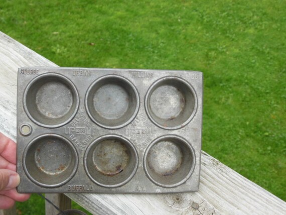 vintage George Urban Milling Company muffin tin Buffalo NY