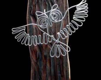 Wire owl sculpture | Etsy