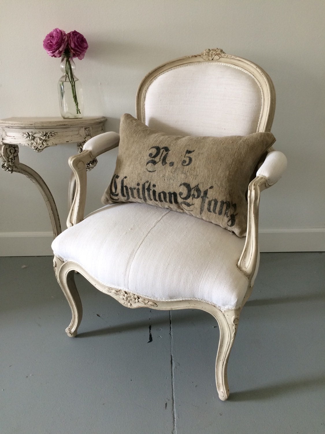 Linen French Grain Sack Chair – Haute Juice
