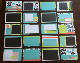 Items similar to Project Life Scrapbooking- Set of 5 Project Life Cards ...