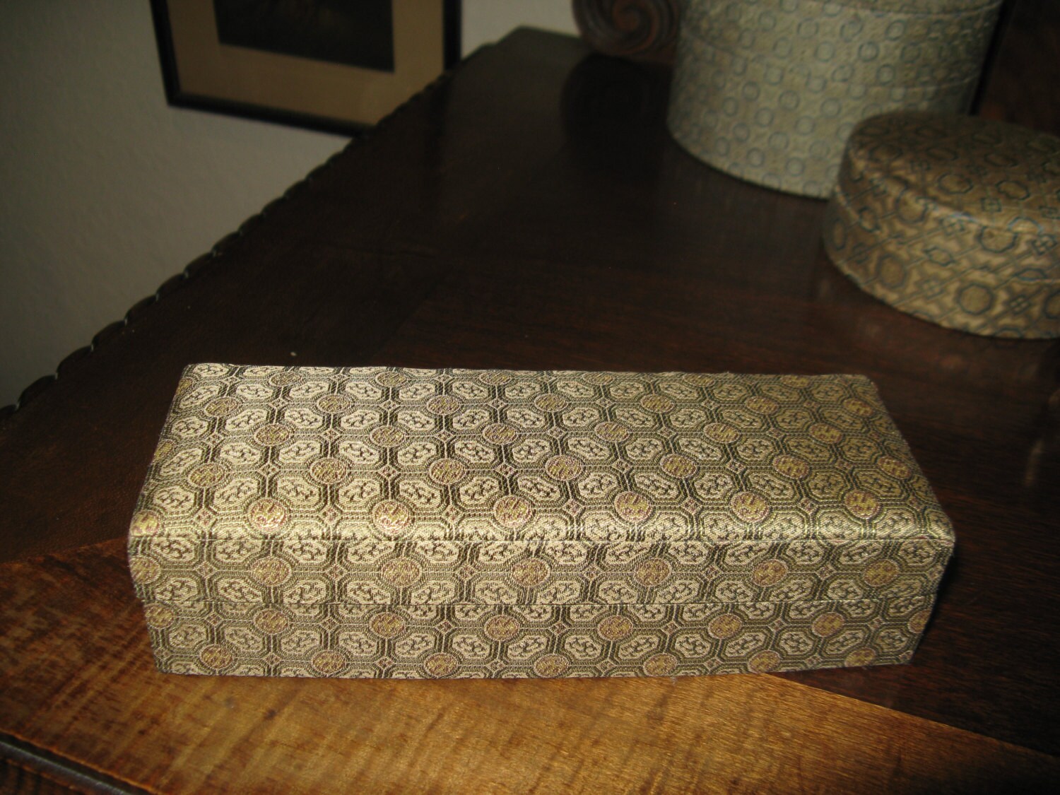Vintage Silk Fabric Oblong Box for Jewelry, Storage, or Home Decor ...