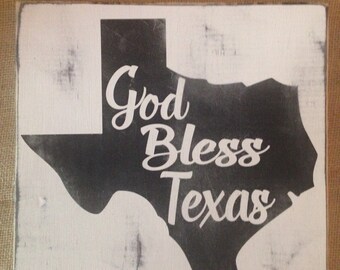 God bless texas | Etsy