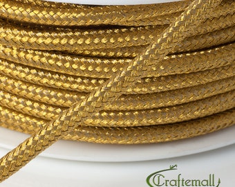 Items similar to shiny GOLD METALLIC CORD - 1mm wide flat metallic cord ...