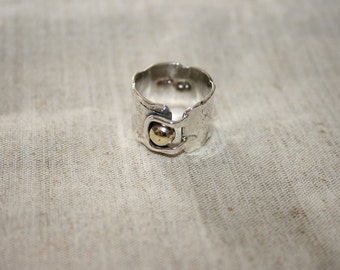 Popular items for textured silver ring on Etsy