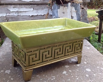 Chartreuse planter | Etsy