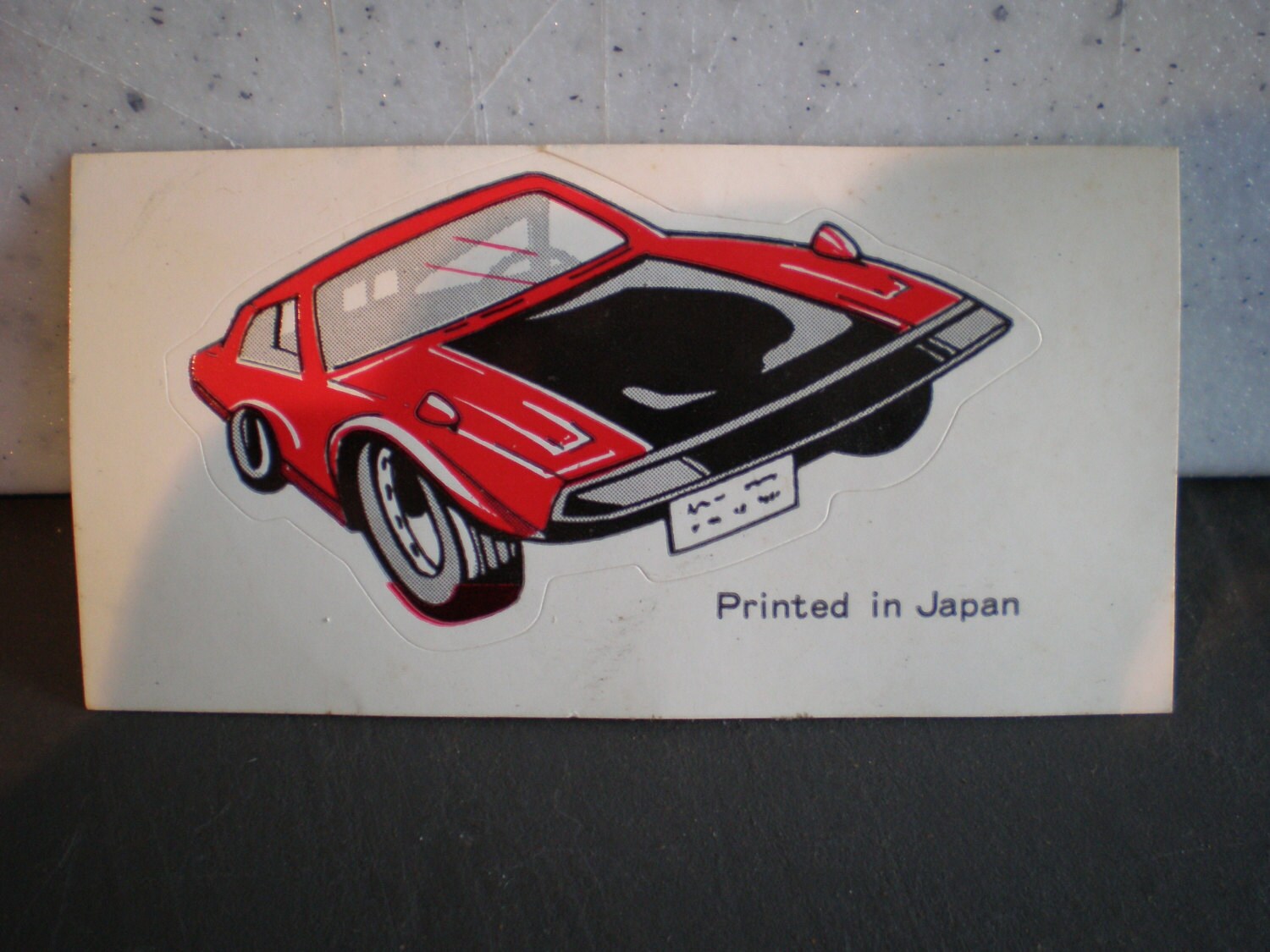 Vintage 1970's Unused Muscle Car Sticker Made In Japan