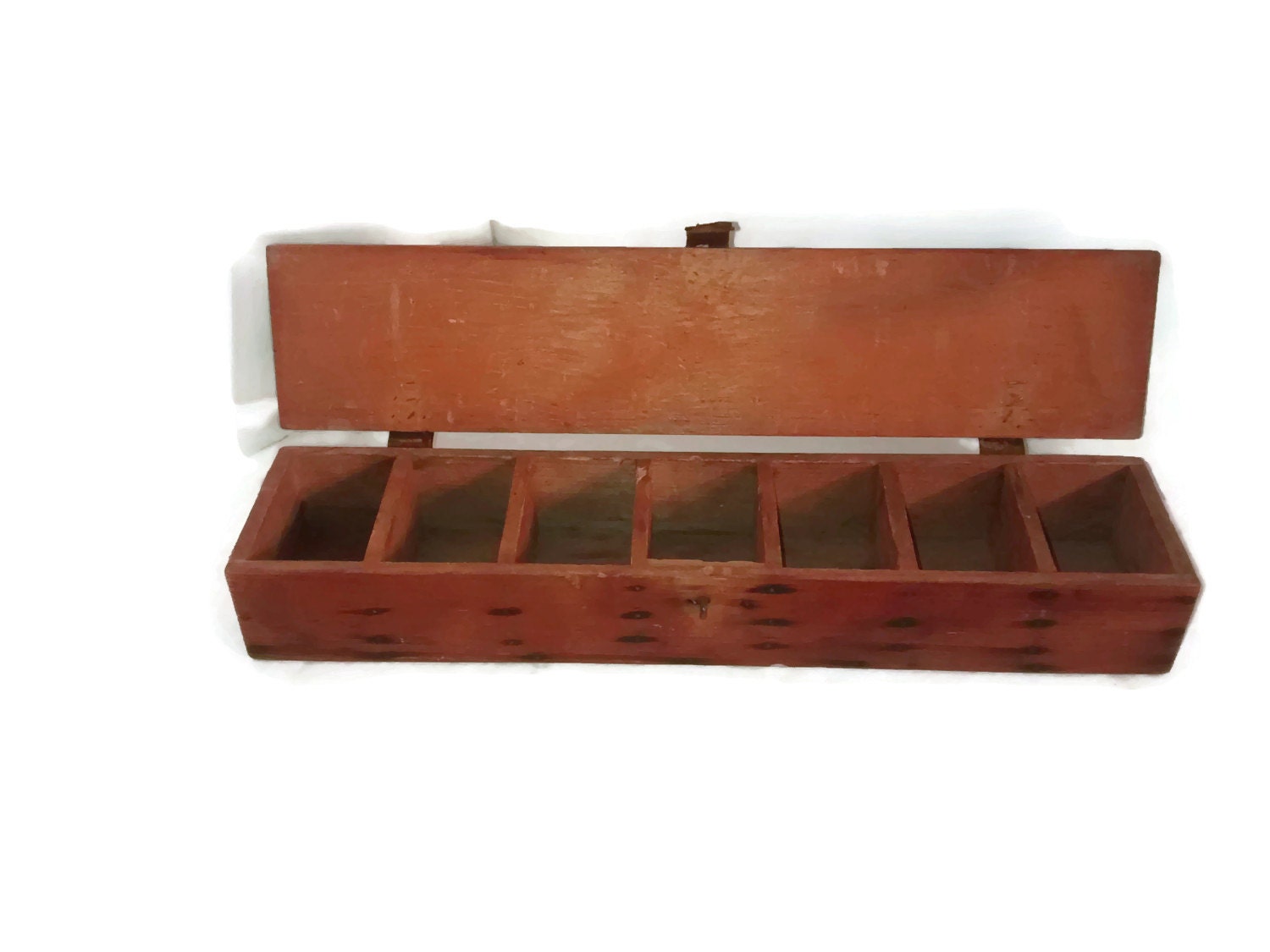 Leather Hinged Antique Divided Box , Hand Made – Haute Juice