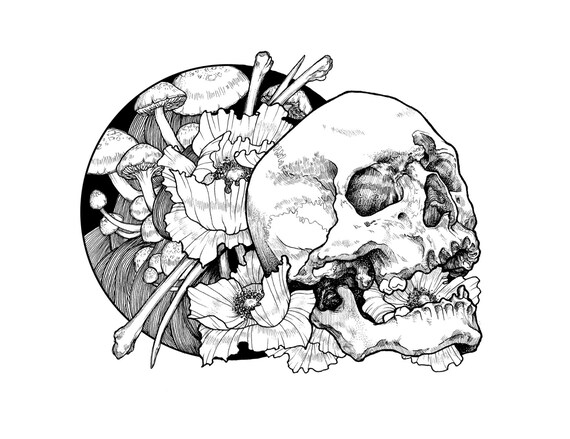 Print of Original Drawing Opiate