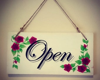 Unique open sign related items | Etsy