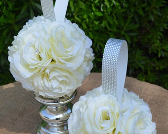 Items similar to White Rose Pomander on Etsy