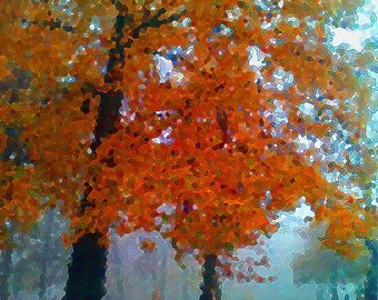 Popular items for autumn trees print on Etsy