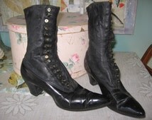 Popular items for high button shoes on Etsy