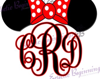 Minnie mouse letters | Etsy