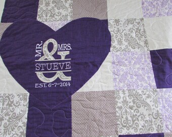 Wedding Heart Signature Fall Quilt