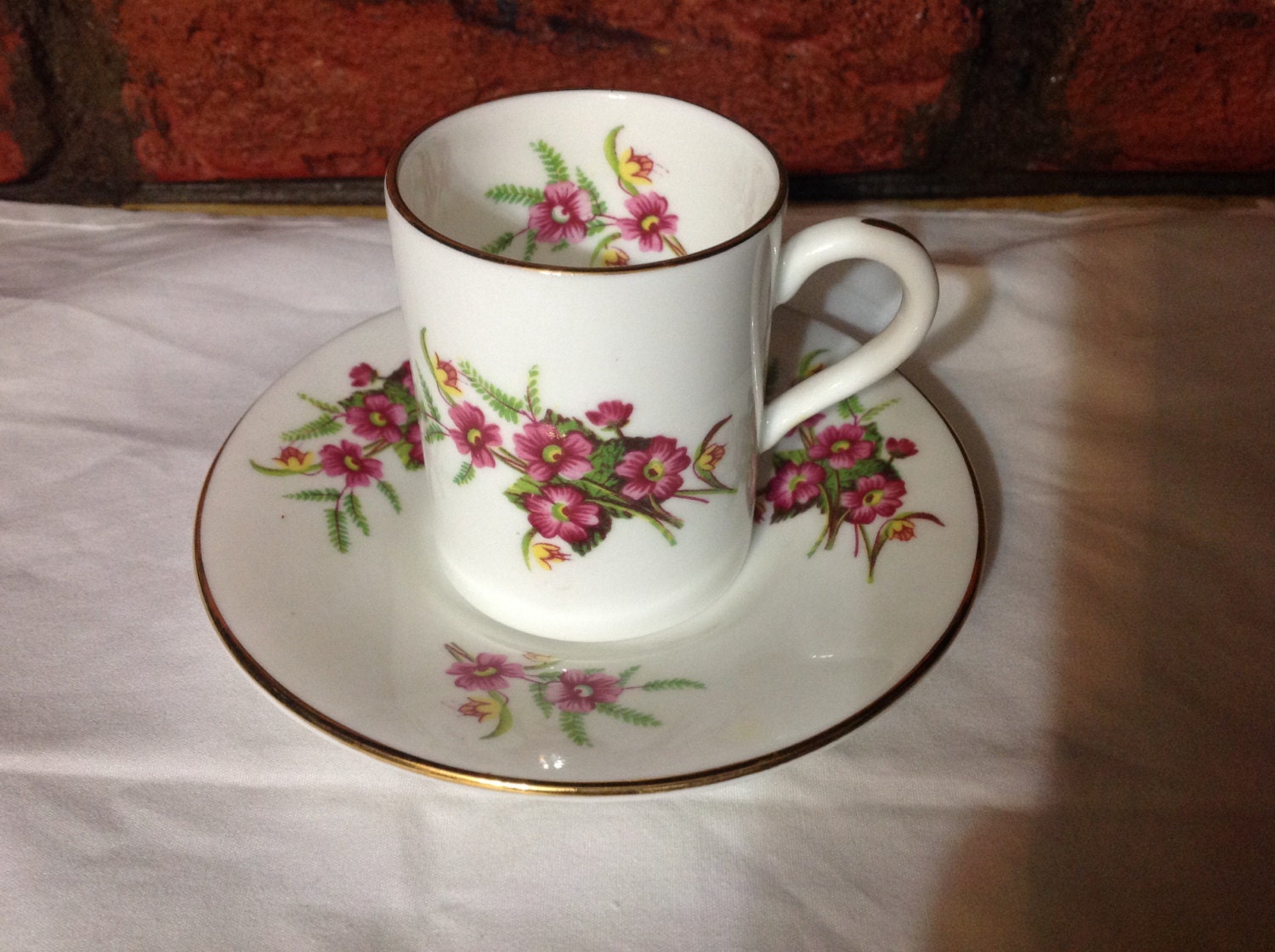 Hammersley & Co Demitasse Cup And Saucer Bone China Made In