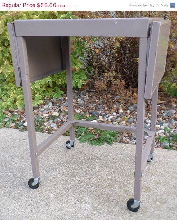 SALE Industrial, Portable, Typewriter, Stand, End Table, Side Table ...