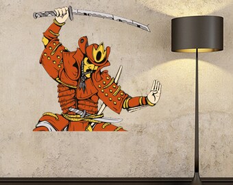 Samurai decal | Etsy